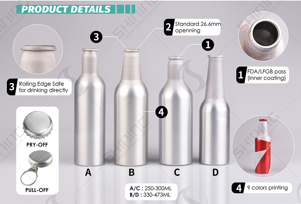 Aluminium Beer Bottles Manufacturers
