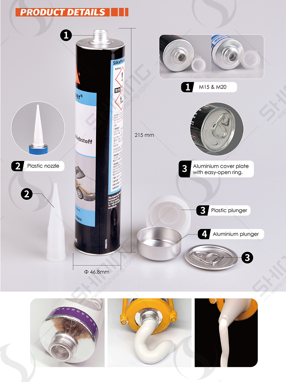 310ml Aluminium Cartridges Manufacturers