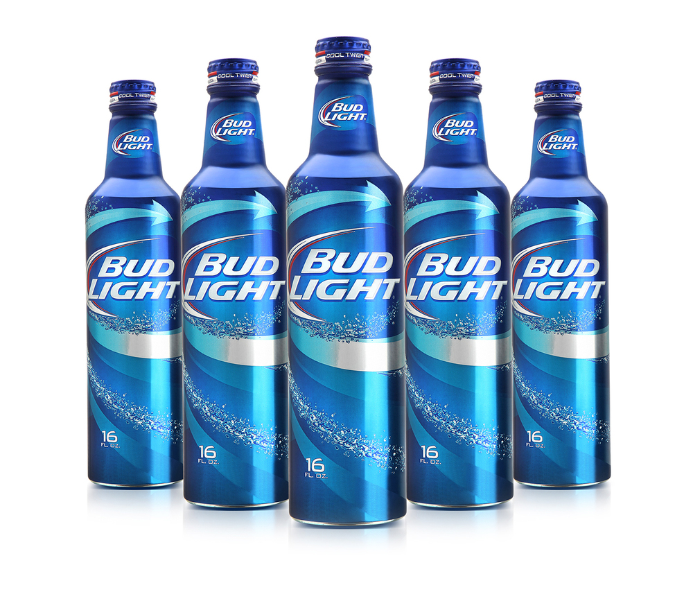Cerveza Bud Light Botella De Aluminio | Shelly Lighting
