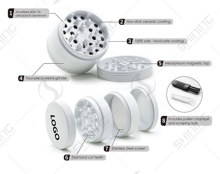 Aluminum Cannabis Hand Grinder Manufacturer