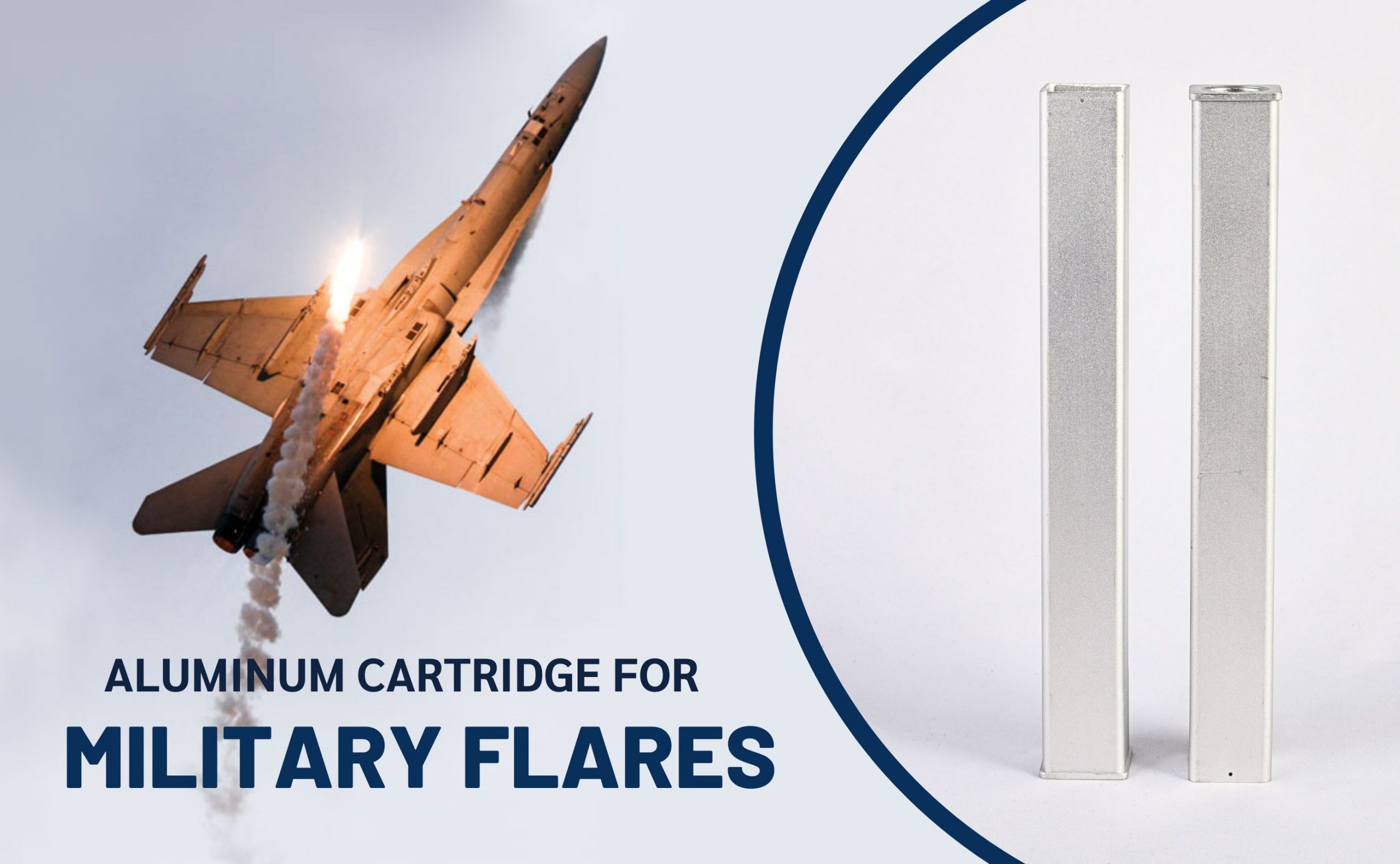 Aluminum Cartridge for Aircraft Military Flares