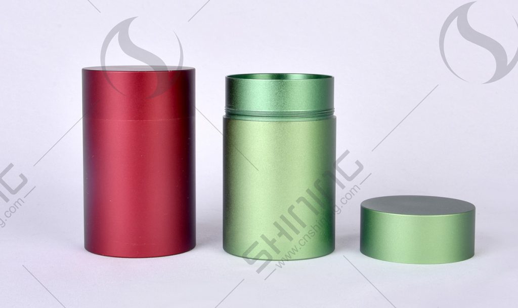 Anodizing Aluminum Tea Tin Canister