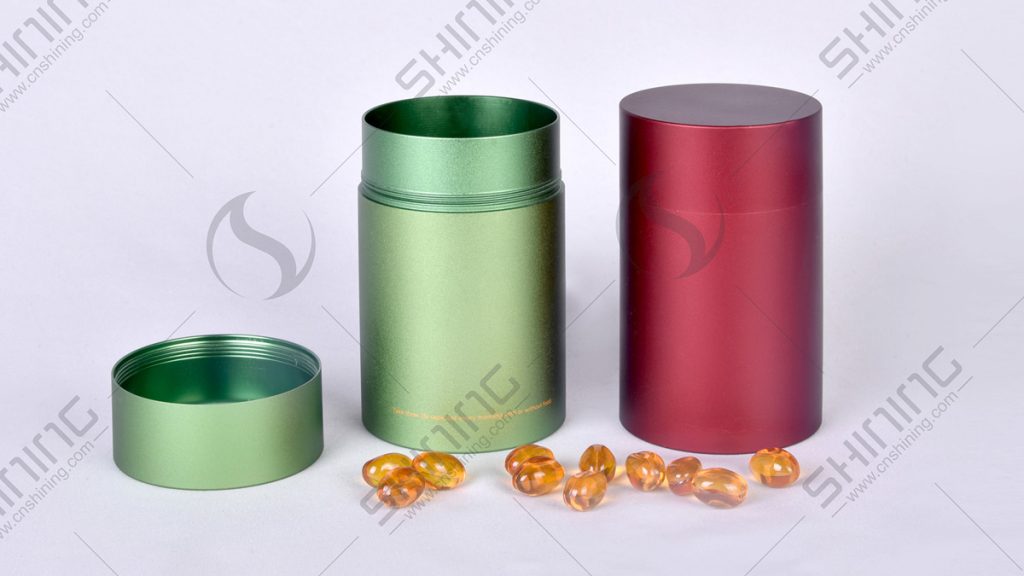 Anodizing Aluminum Tea Tin Canister